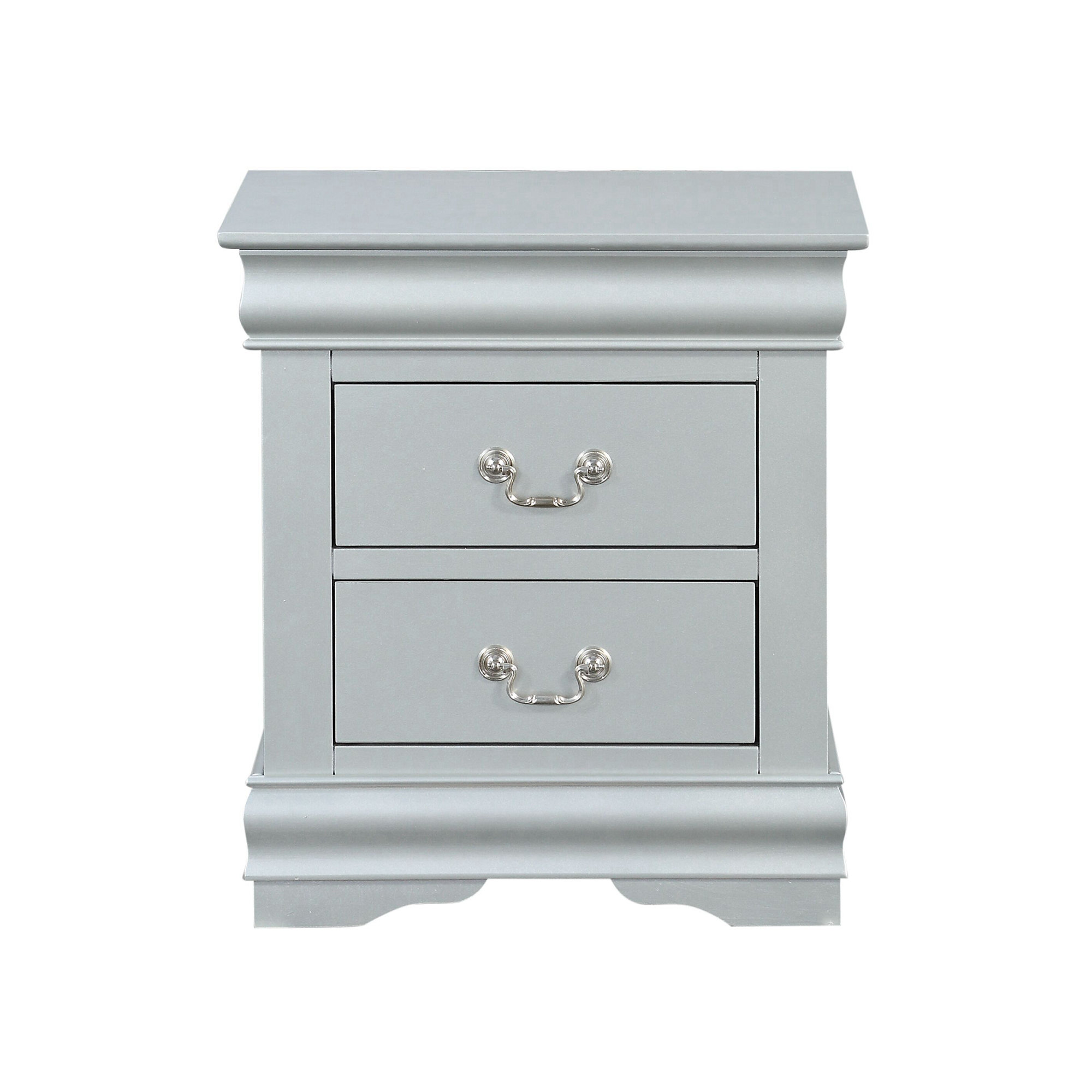 Alcott Hill Platinum Finish Nightstand - Wayfair Canada