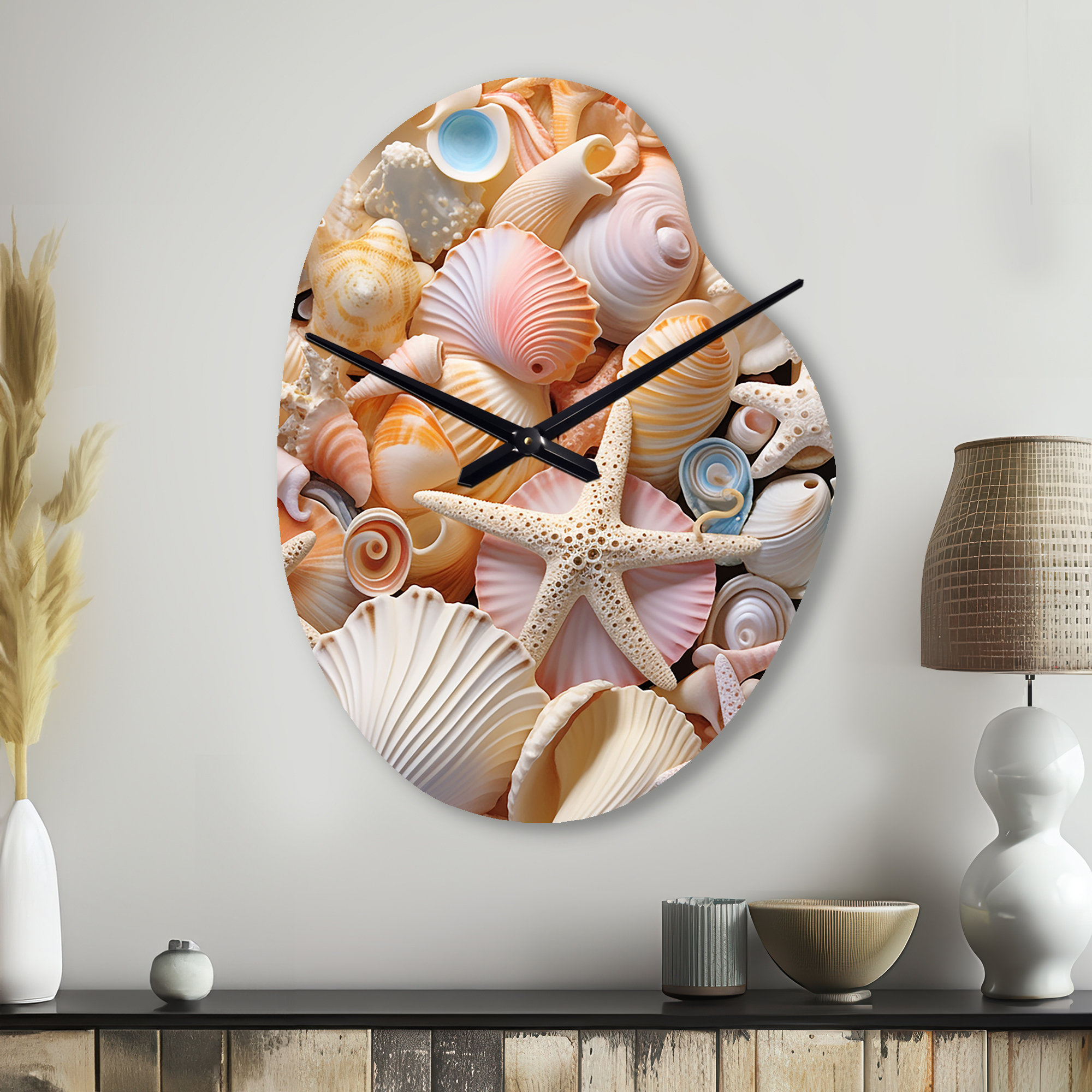 Design Art Seashell Realistic Treasures Realism - Pear Shape Multi ...