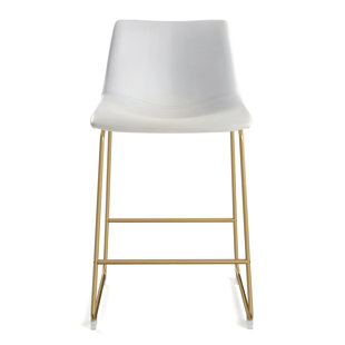 Gold White Bar Stools & Counter Stools You'll Love | Wayfair