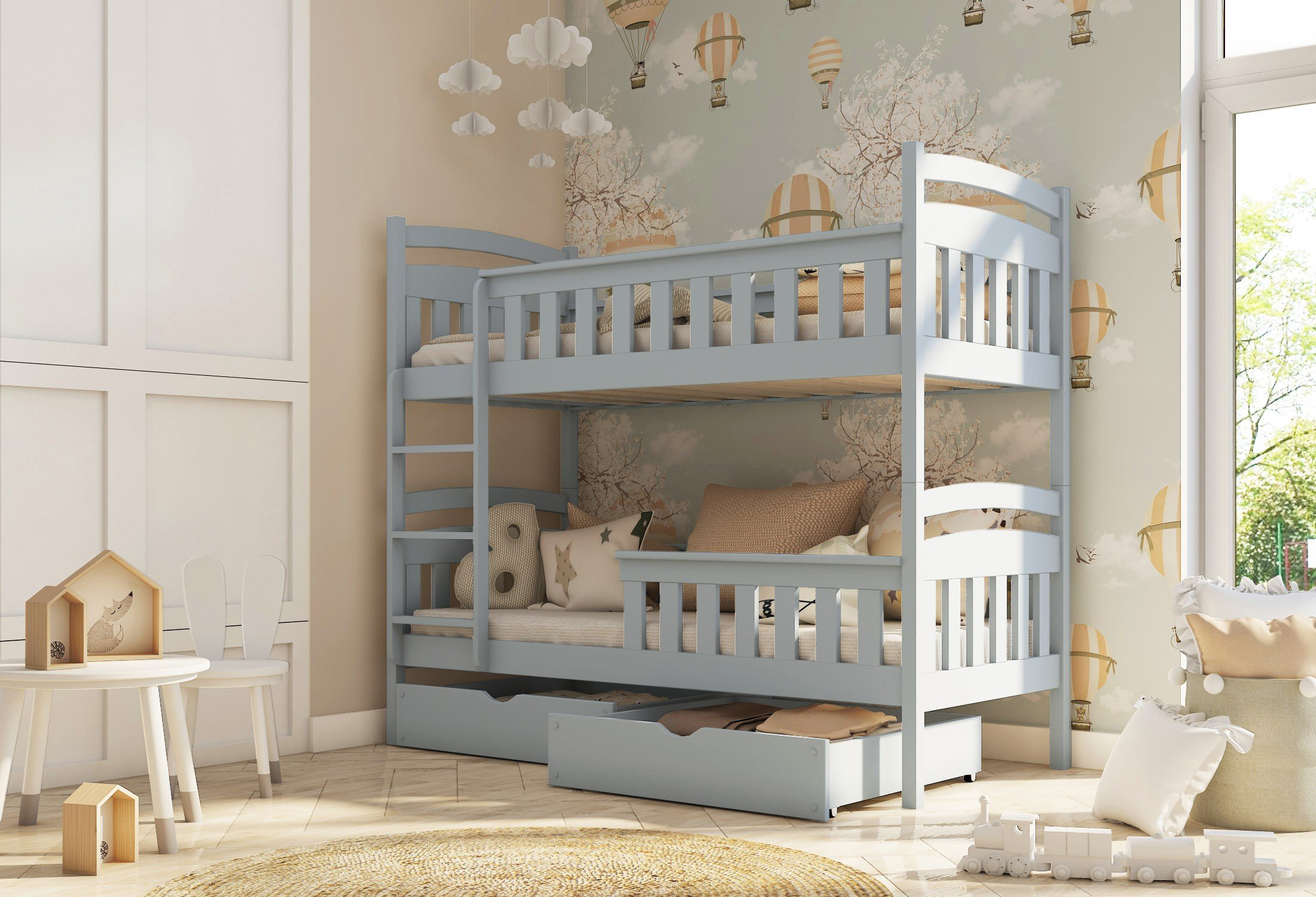 Harriet Bee Farrell Single (3') Standard Bunk Bed and Mattress ...