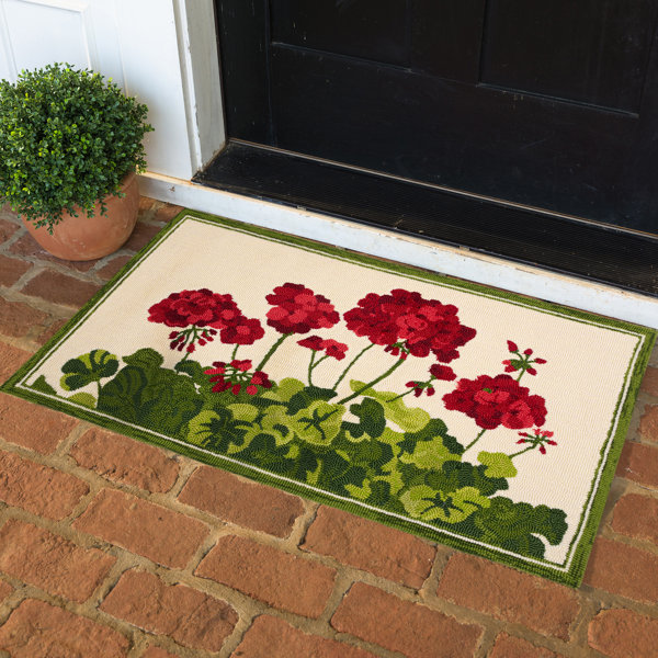 Plow & Hearth Geranium Kitchen Mat & Reviews | Perigold