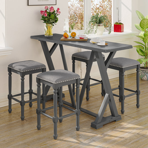 Wildon Home® Aveion 5 - Piece Trestle Dining Set | Wayfair