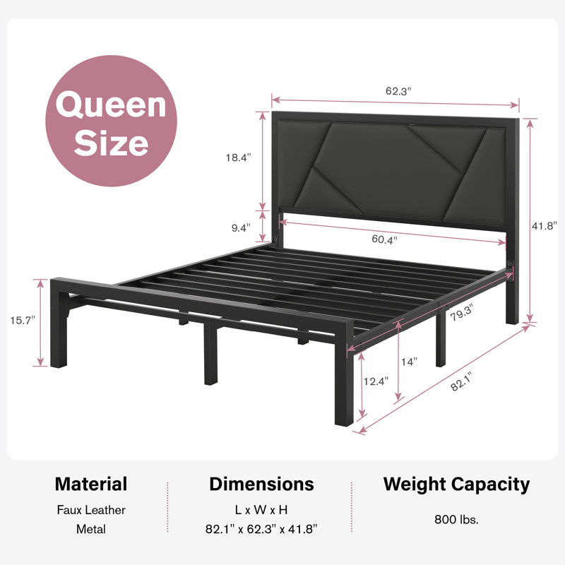 Wade Logan® Bethina Platform Bed & Reviews | Wayfair