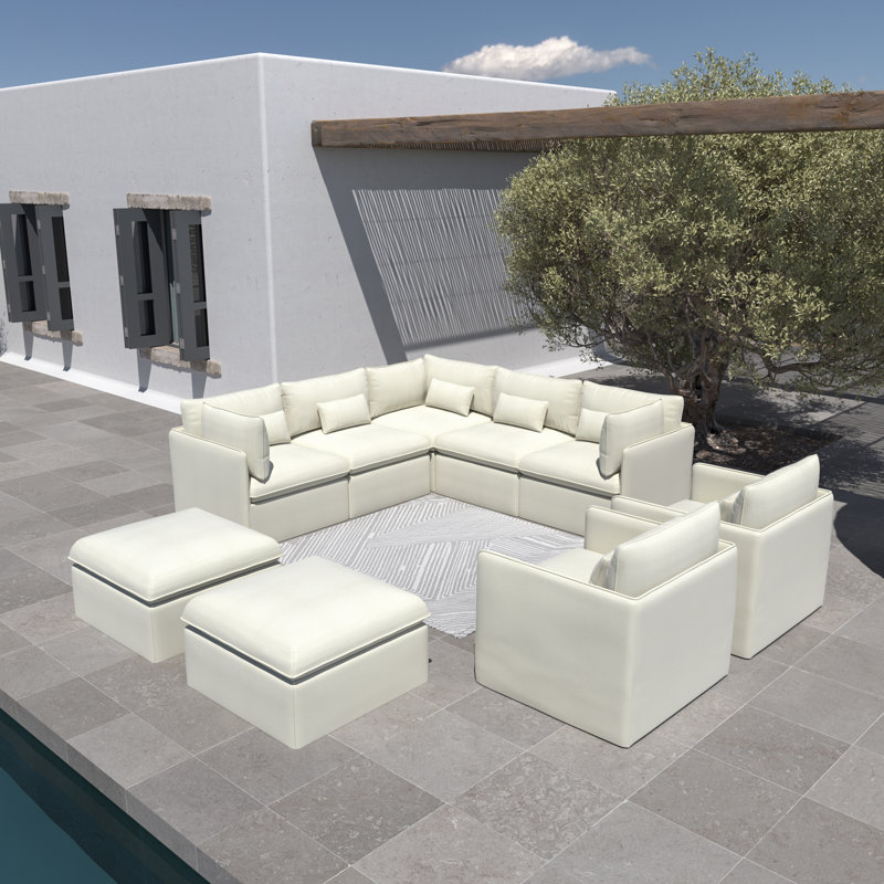 Ebern Designs Valliere 9pc Multi-Chair Seating Group | Birch Lane