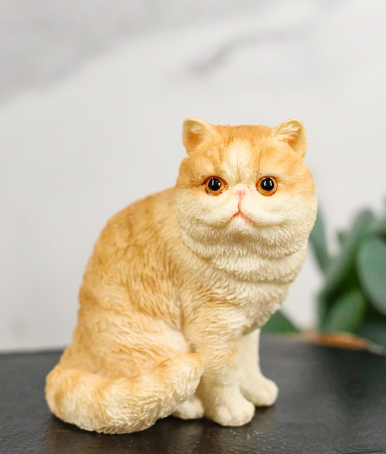 Winston Porter Realistic Feline Orange Tabby Kitty Cat Kitten Sitting ...