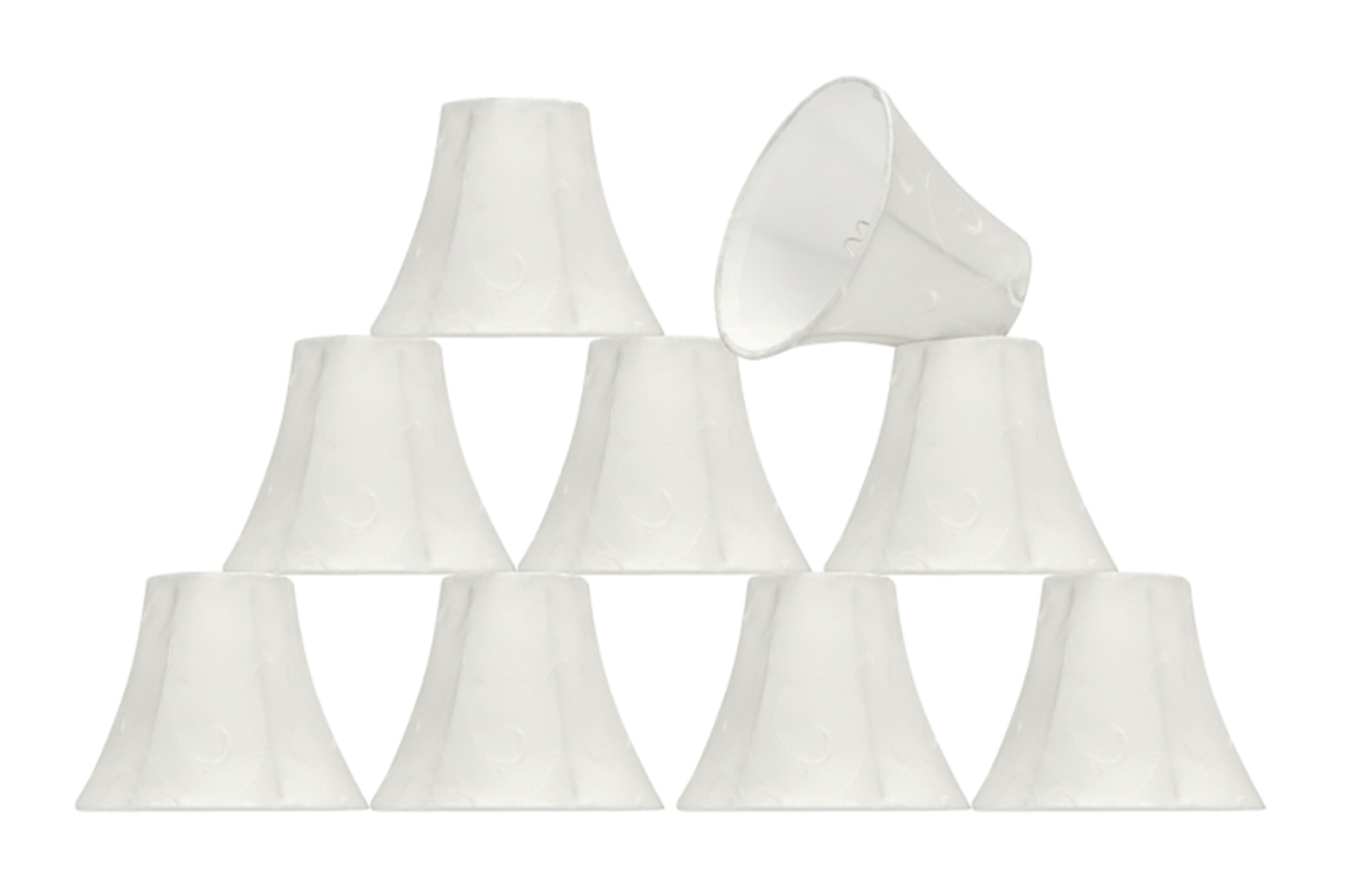 Aspen Creative Corporation 5" H Faux Silk Fabric Bell Lamp Shade ( Clip ...