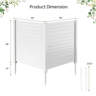 Topbuy 4 ft. H x 8 ft. W Vinyl Privacy Screen | Wayfair