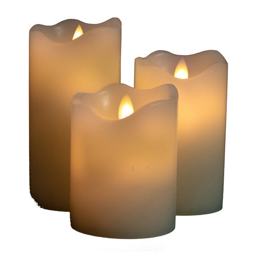 The Holiday Aisle® Flameless Pillar Candle | Wayfair