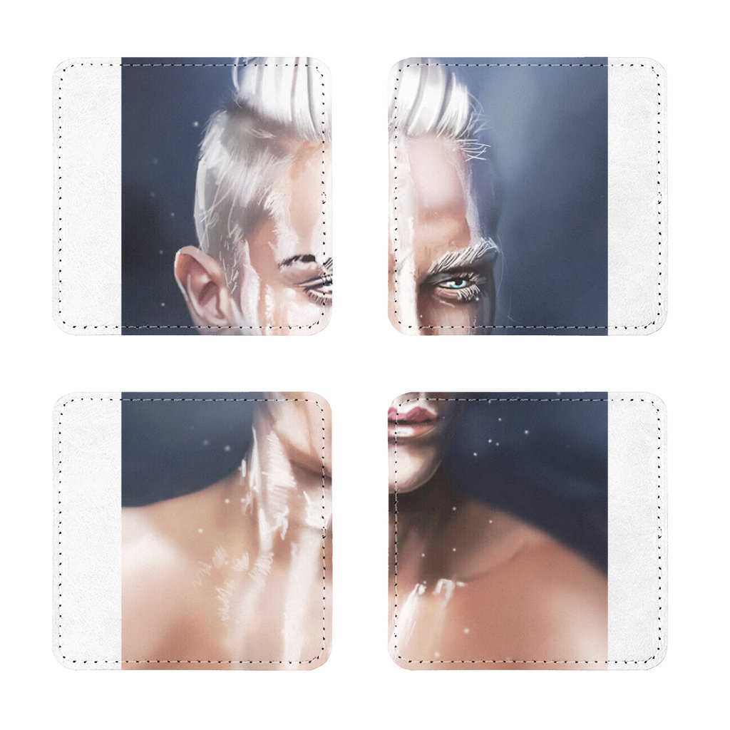 Marick Booster Male Painting Sublimation Coasters Pack Of Four | Wayfair