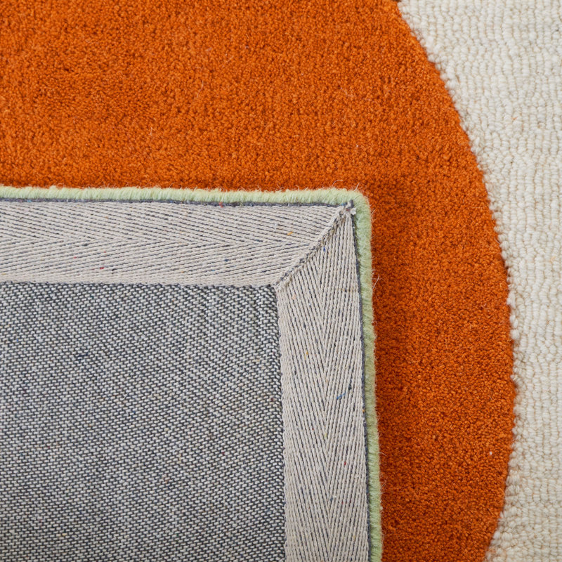 AllModern Felipe Handmade Wool Green/Black Rug & Reviews | Wayfair