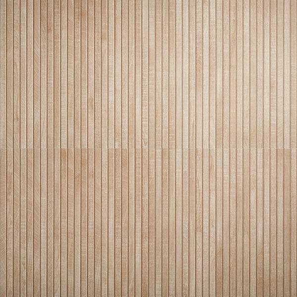 Bond Tile Auburn Ribbon 24 in. x 48 in. Porcelain Ribbed Wood Look Wall ...