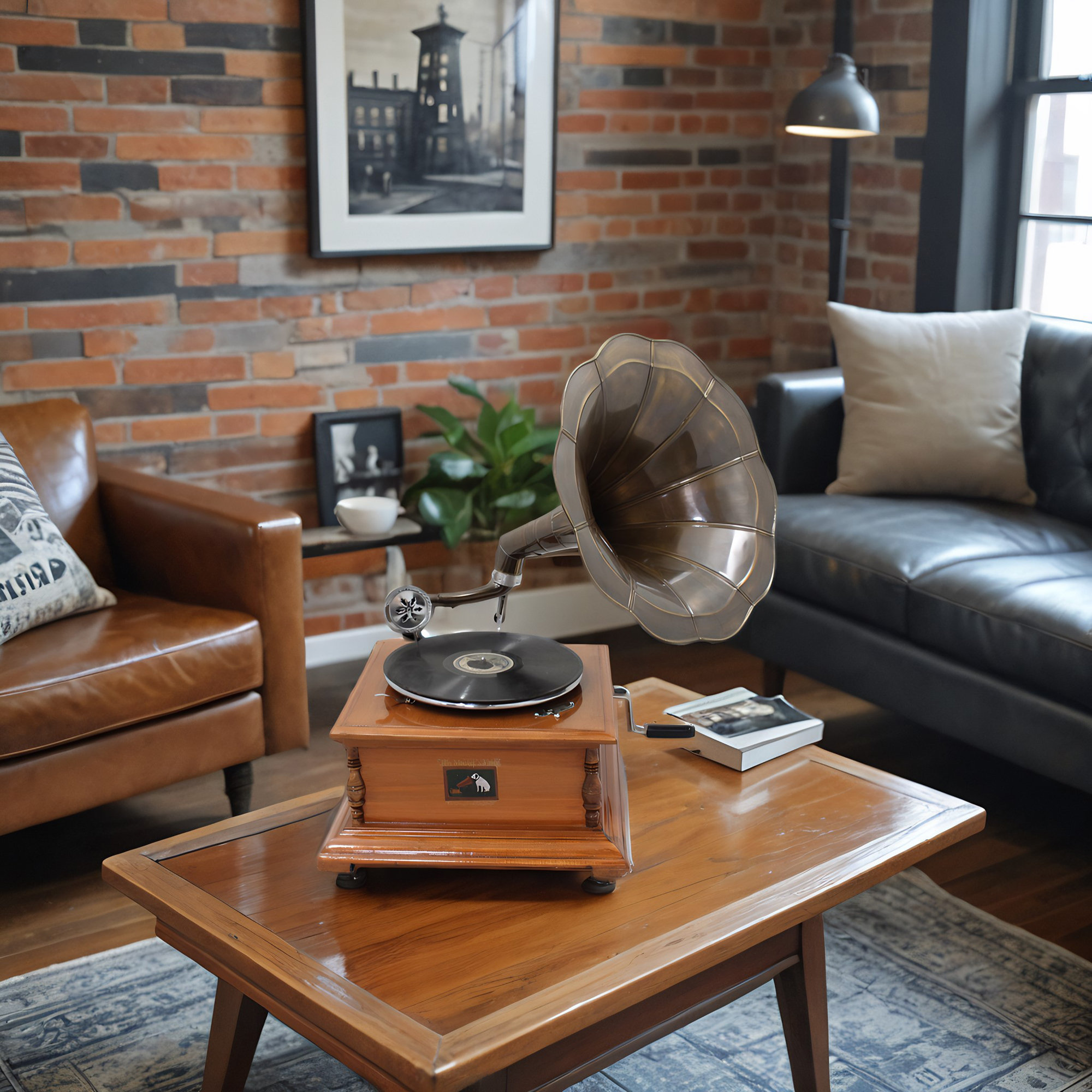 Red Barrel Studio Decorative Antique Replica RCA Victor Phonograph ...