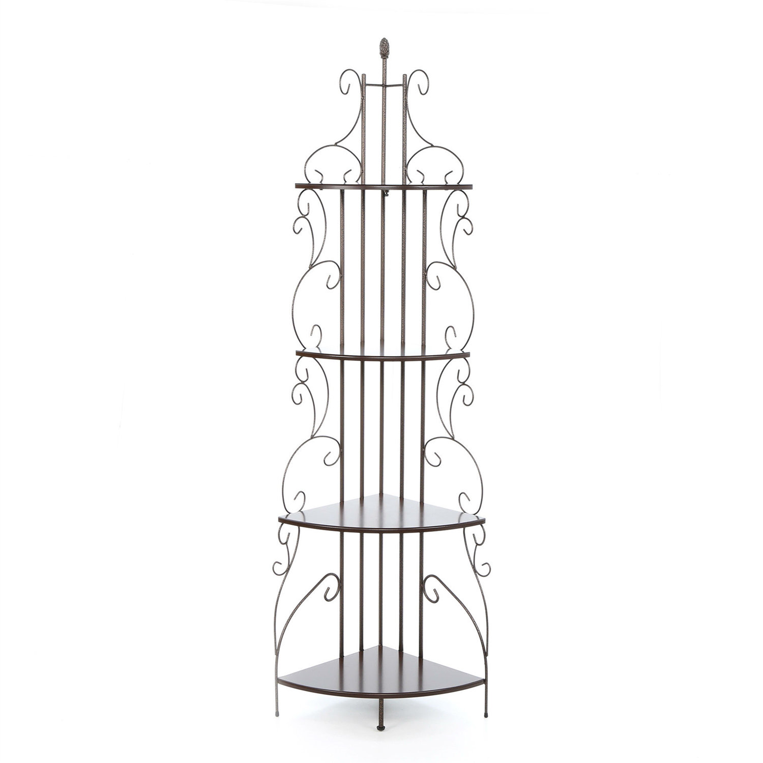 F4 4 Tier 17" Stainless Steel Corner Baker's Rack | Wayfair