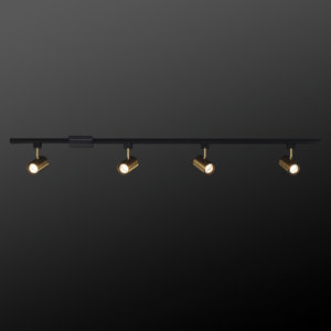 Ebern Designs 56'' 4 -Light Linear Track Lighting Track Kit with ...