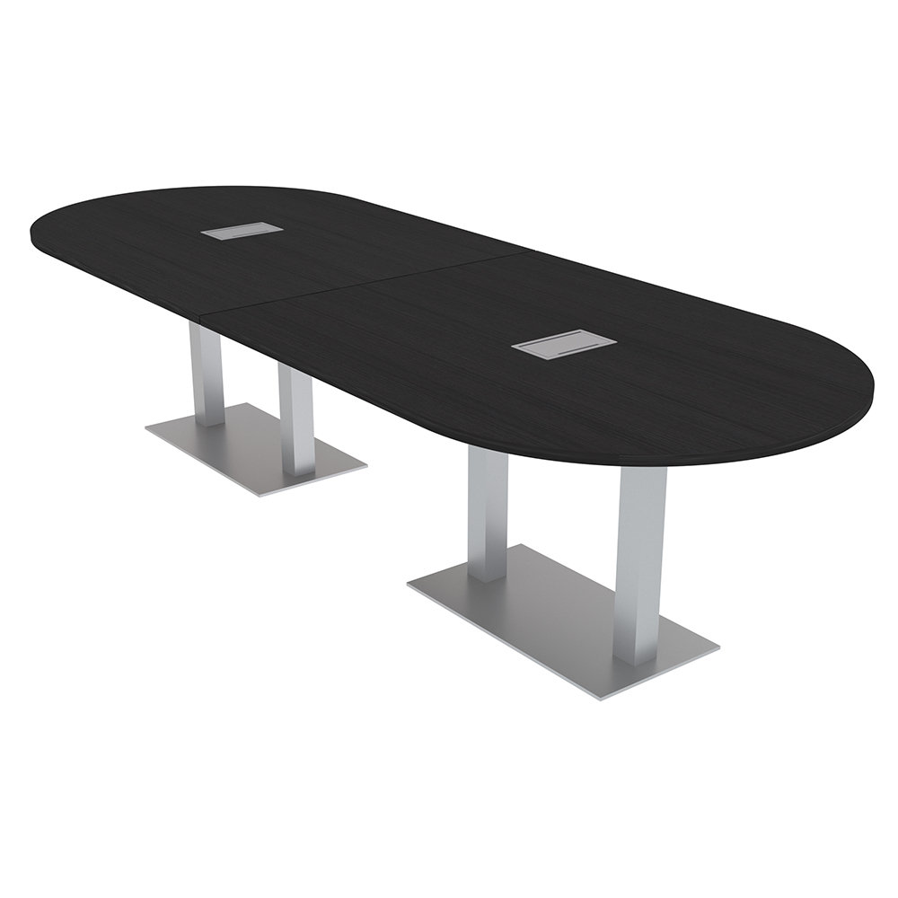 Skutchi Designs, Inc. Curved End Conference Table with Power Modules ...