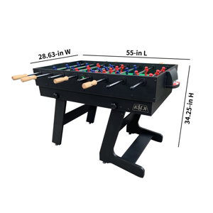 KICK Foosball Tables KICK Quatro 55″ 4-in-1 Multi Game Table Combo ...
