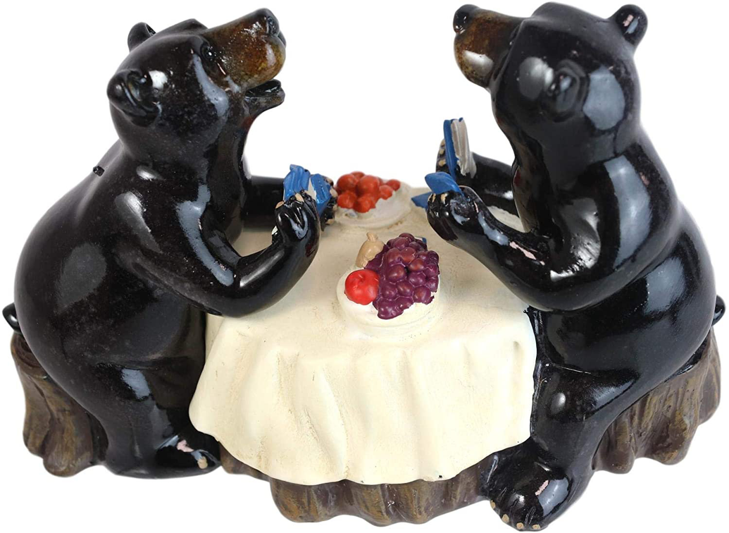 Trinx Anikia ''The First Date'' Black Bear Couple Figurine | Wayfair