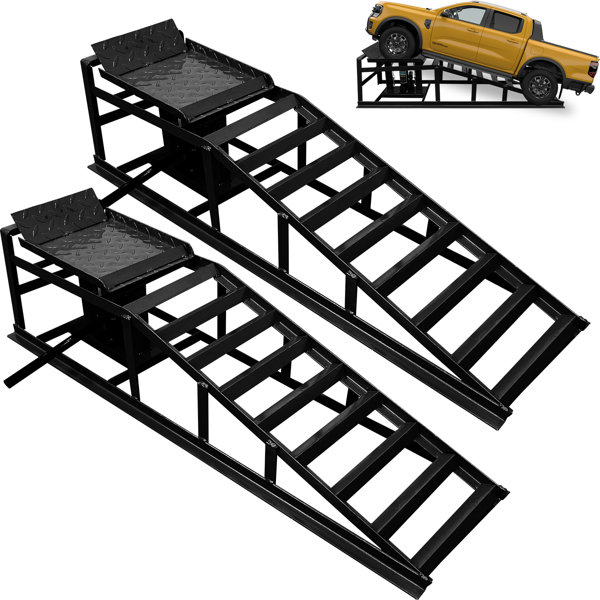 EVGTTI Hydraulic Car Ramps Heavy Duty Auto Car Truck Service Ramps ...