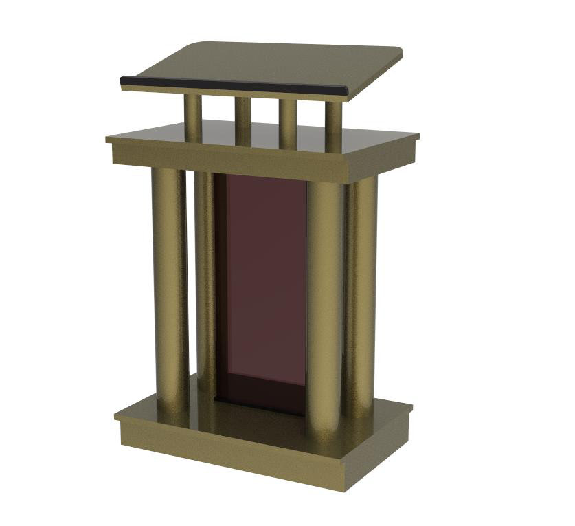 FixtureDisplays Large Church Pulpit, Deluxe Podium Lectern, Debate ...