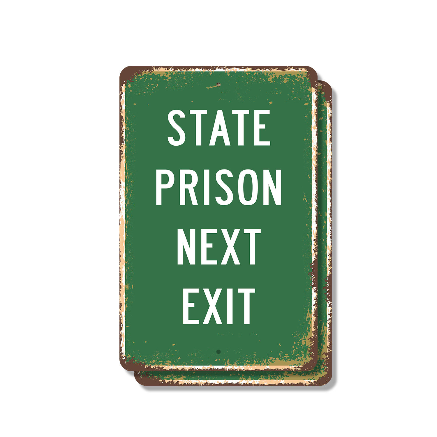 SignMission State Prison Next Exit (2 Pack) 8 Inch x 12 Inch Plastic ...