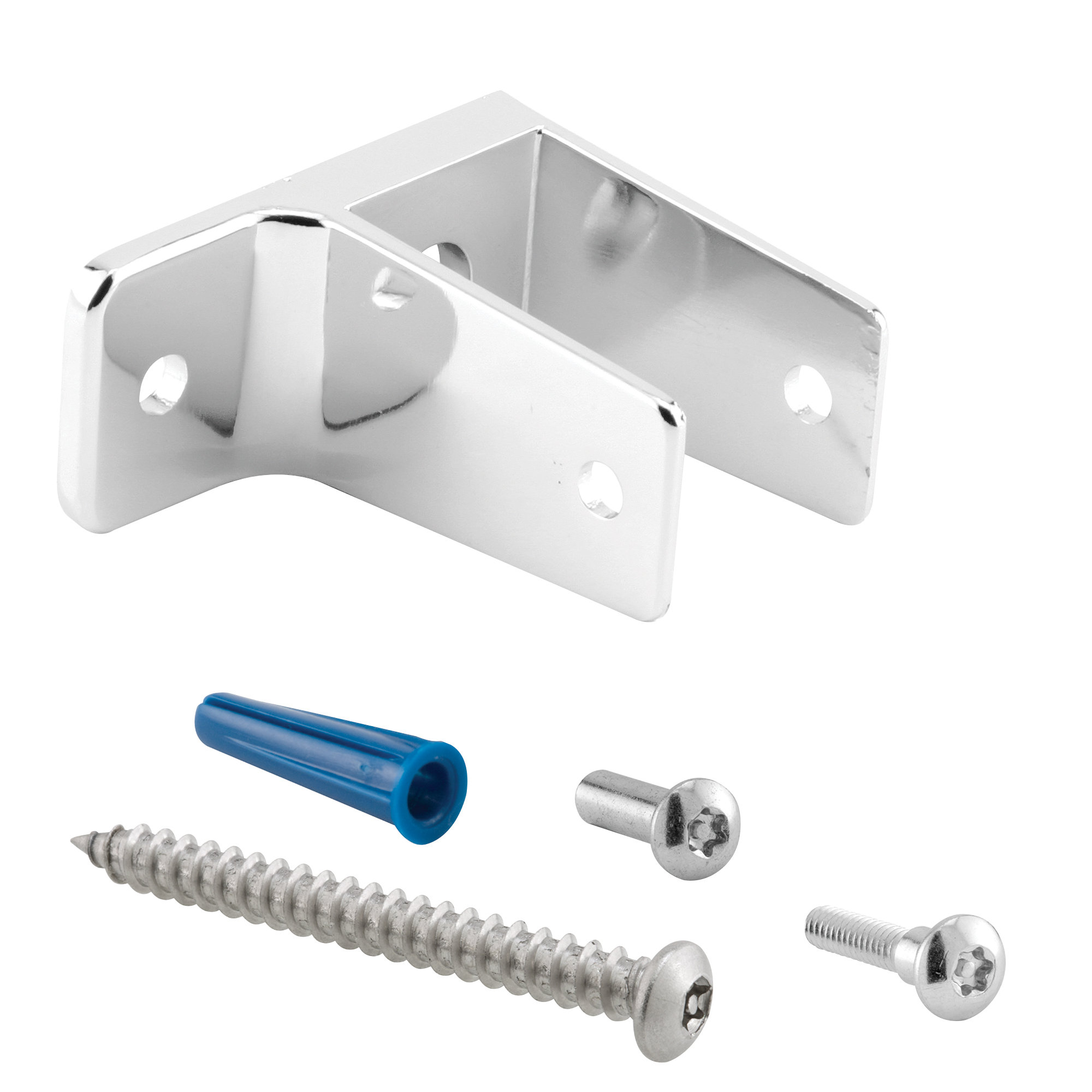 Prime-Line One Ear Wall Bracket for 1-1/4 in. Panels, Zinc Alloy ...