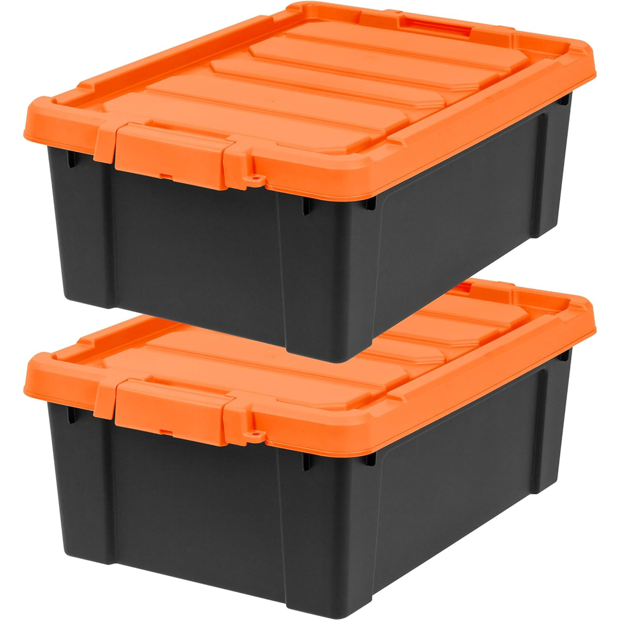17 Stories 12 Gallon Lockable Storage Bins With Lids, 2 Pack - , Heavy ...