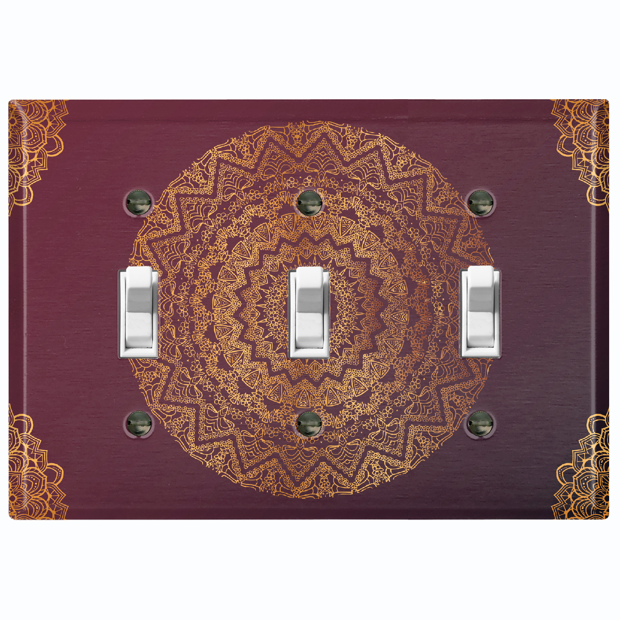 WorldAcc Religious Themed 3 - Gang Toggle Light Switch Standard Wall ...