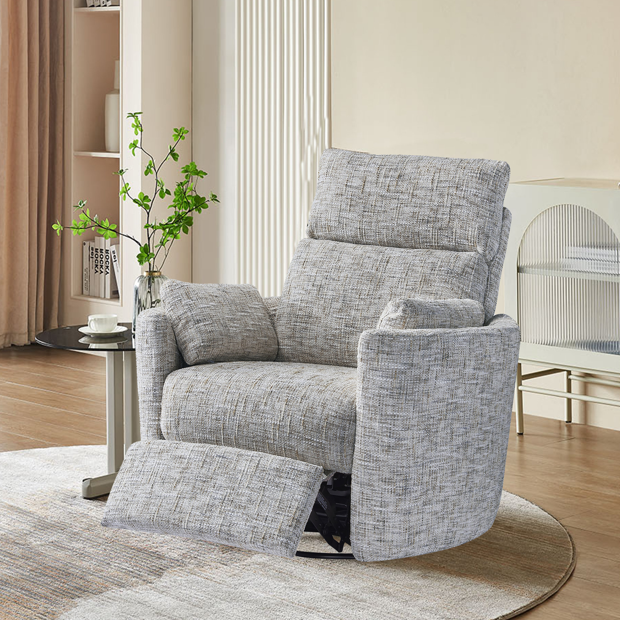 Latitude Run® Callendale Electric Power Swivel Rocker Recliner Chair ...