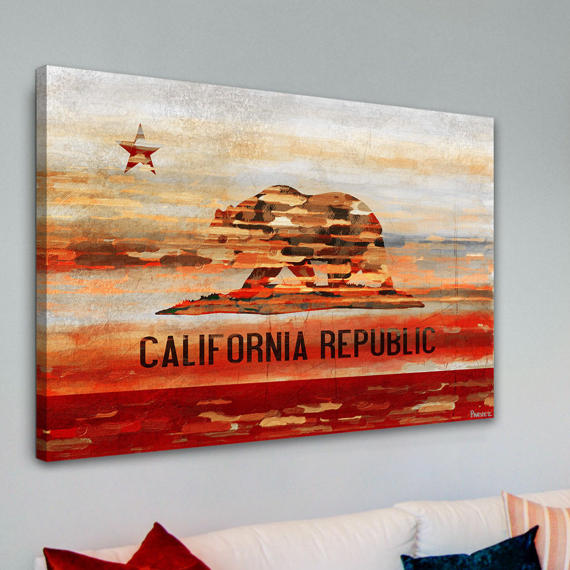 Parvez Taj 'Cali' by Parvez Taj Painting Print on Wrapped Canvas | Wayfair