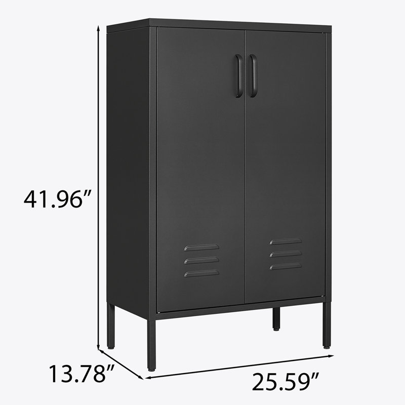 Latitude Run® Murhyn Modern steel storage cabinets office file cabinet ...