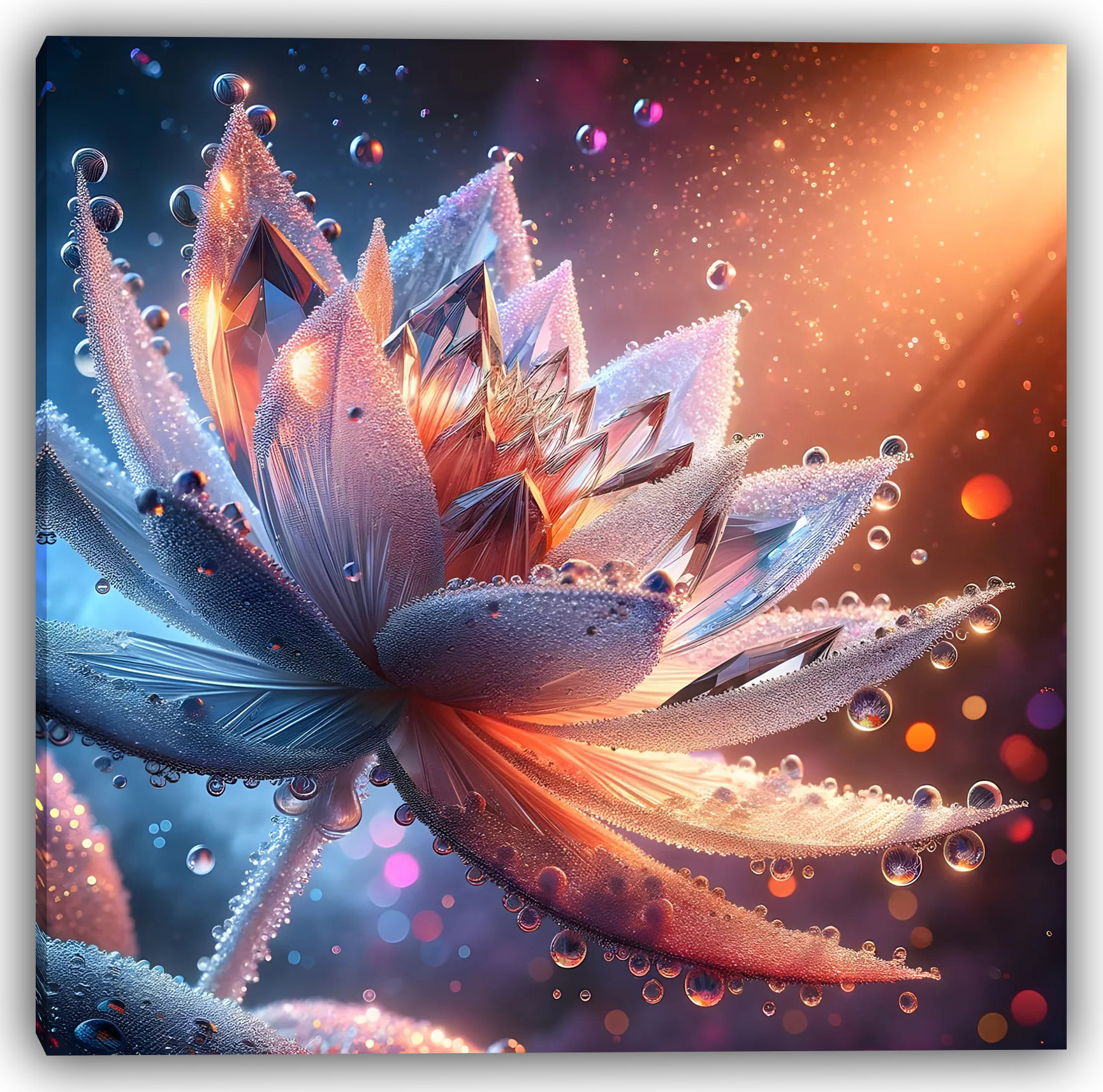 Mercer41 Futuristic Crystal Lotus with Dewdrops - Wayfair Canada