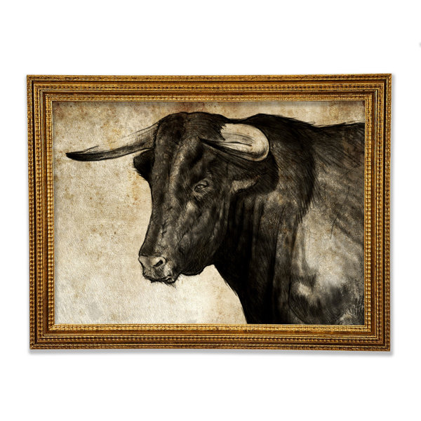 Union Rustic Bull Horns - Single Picture Frame Art Prints | Wayfair.co.uk