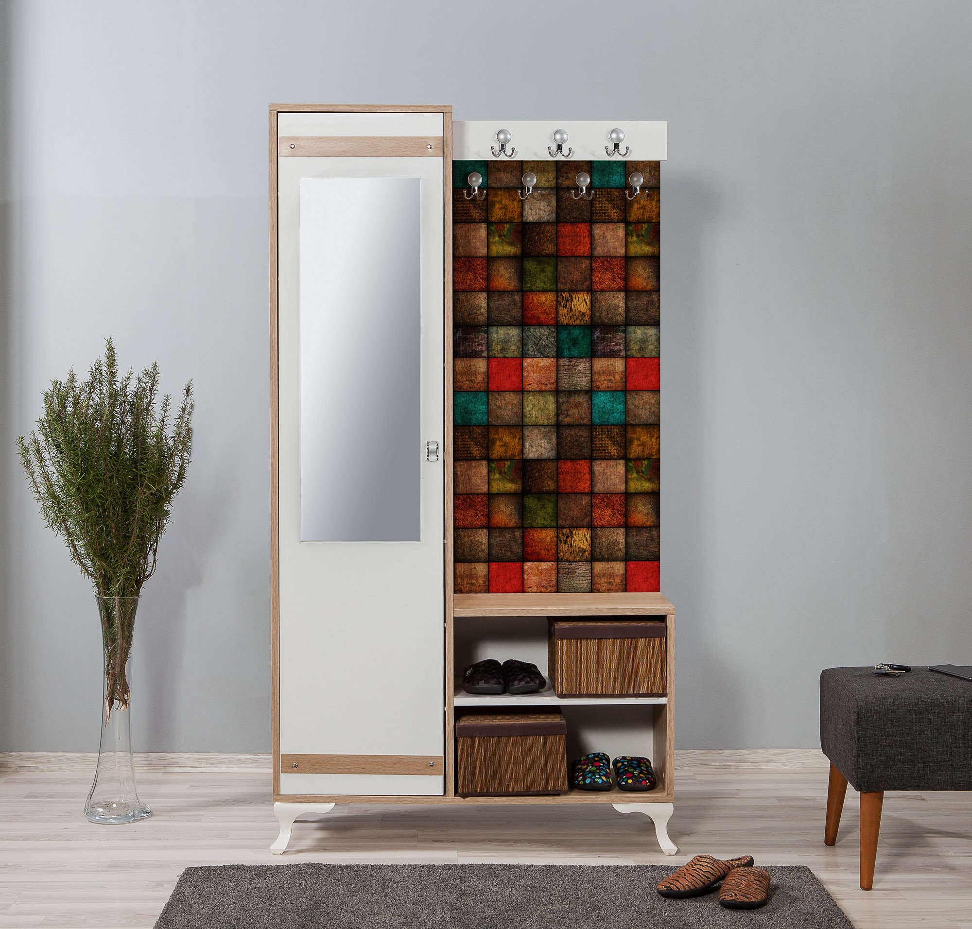 East Urban Home Silverview Hall Tree with Shoe Storage | Wayfair