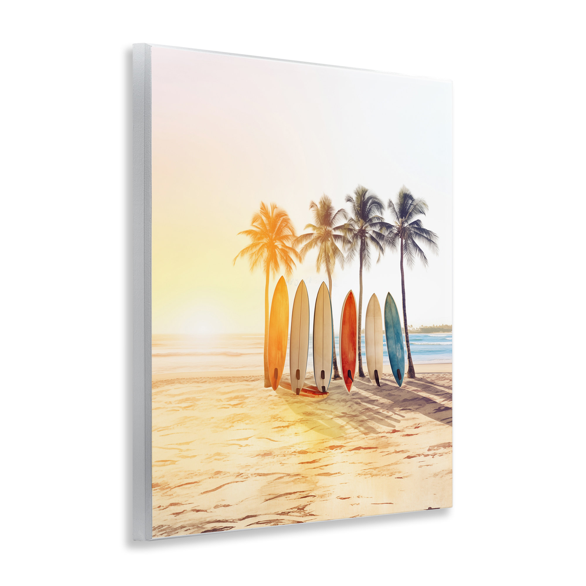Highland Dunes Brightly Hued Surfboards Wall Plaque Art by Arlington ...