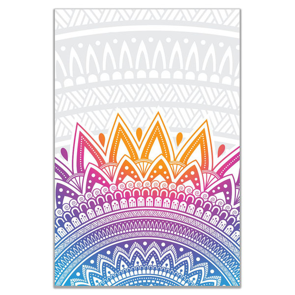 Panther Print Mandala Spiritual Pattern - Wrapped Canvas Graphic Art ...