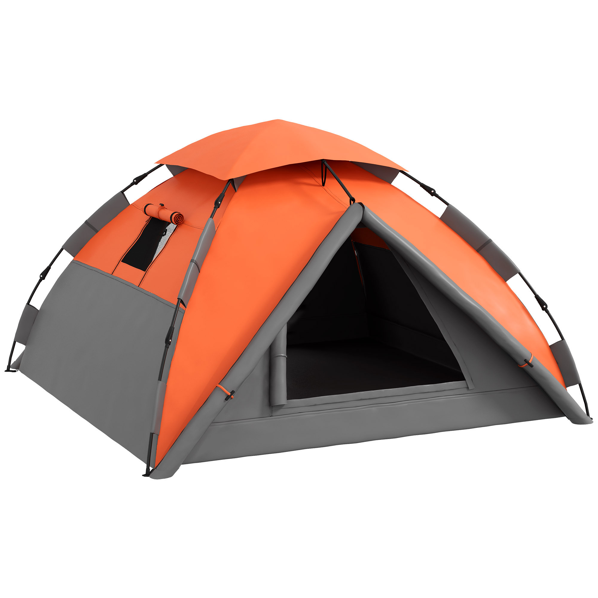 Outsunny Pop up Camping 3 Person Tent with Footprint, Rain Fly, Carry Bag and Stakes - Wayfair ...