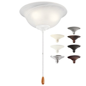 Kichler Lighting 3-Light LED Ceiling Fan Bowl Light Kit | Wayfair