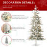 The Holiday Aisle® Johvan Deluxe Pre-Lit Slender Flocked Realistic Fir ...