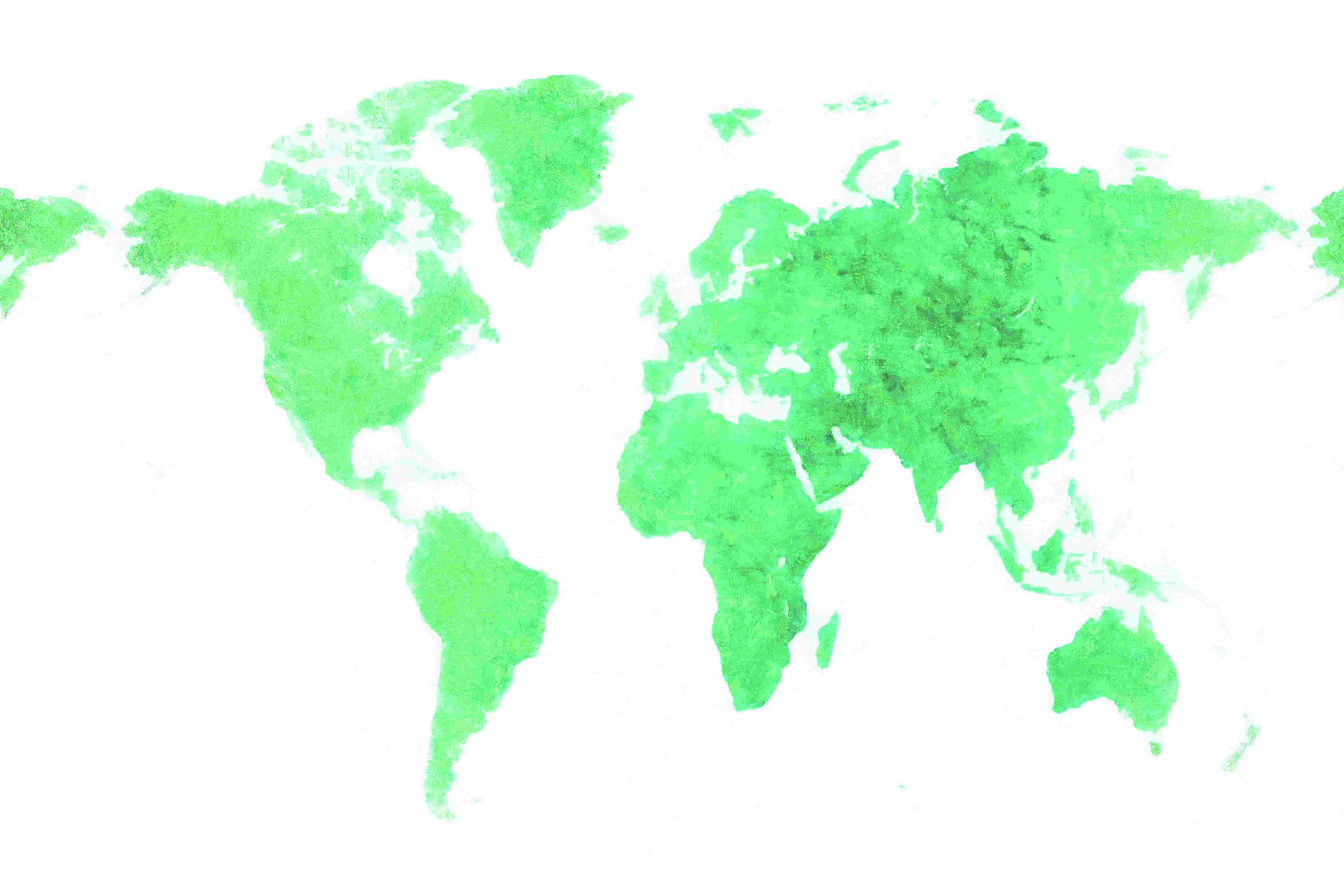 17 Stories World Map Paint - Wrapped Canvas Painting | Wayfair