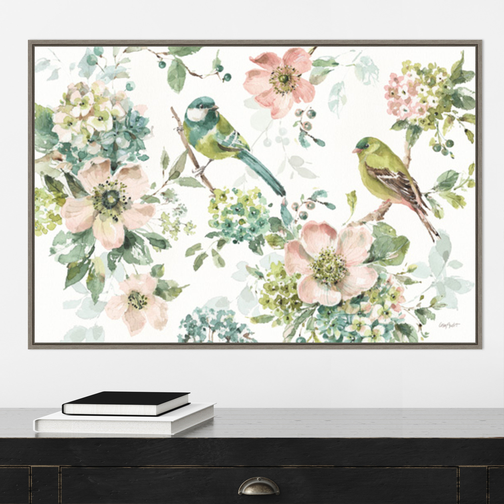 Red Barrel Studio Mint Crush 1 by Lisa Audit - Floater Frame Painting ...