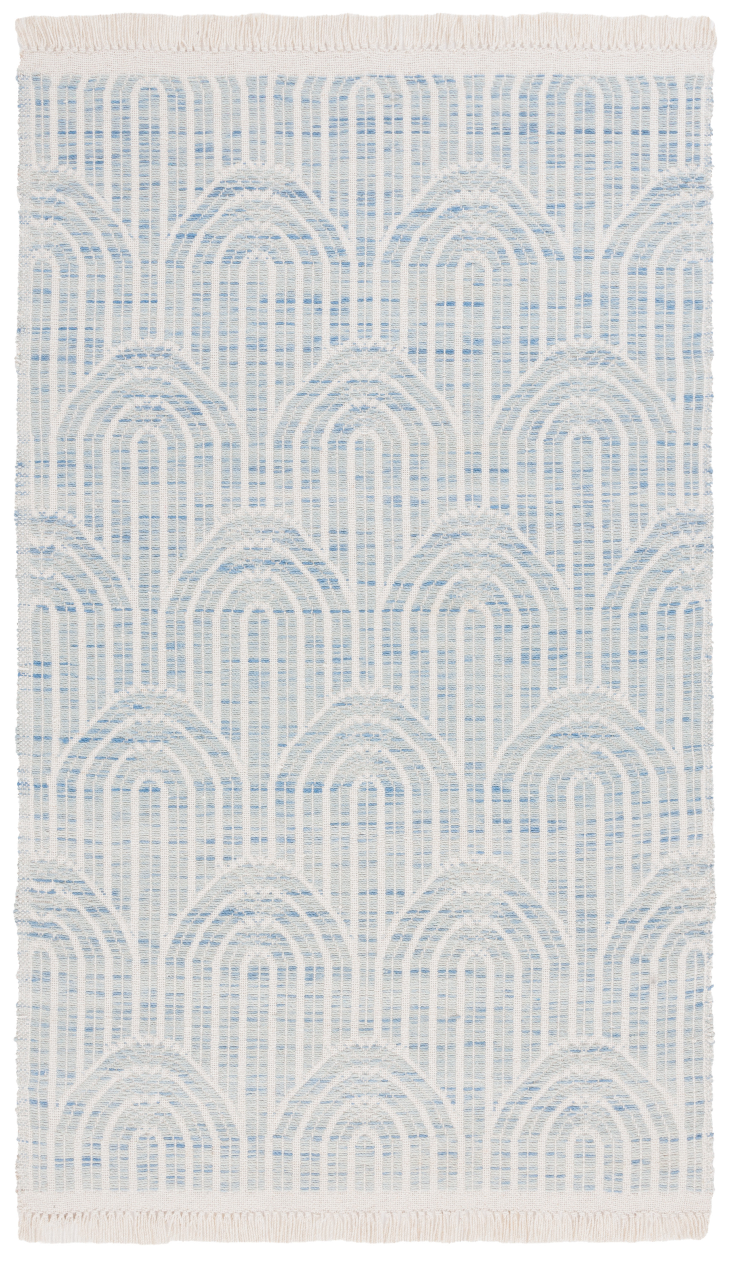 Union Rustic Klevis Hand Woven Wool Striped Rug | Wayfair