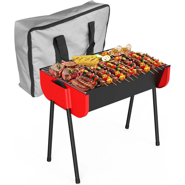 PILATES PRINCIPLES 19 Inch Charcoal Grill, Portable Barbecue Grill With ...