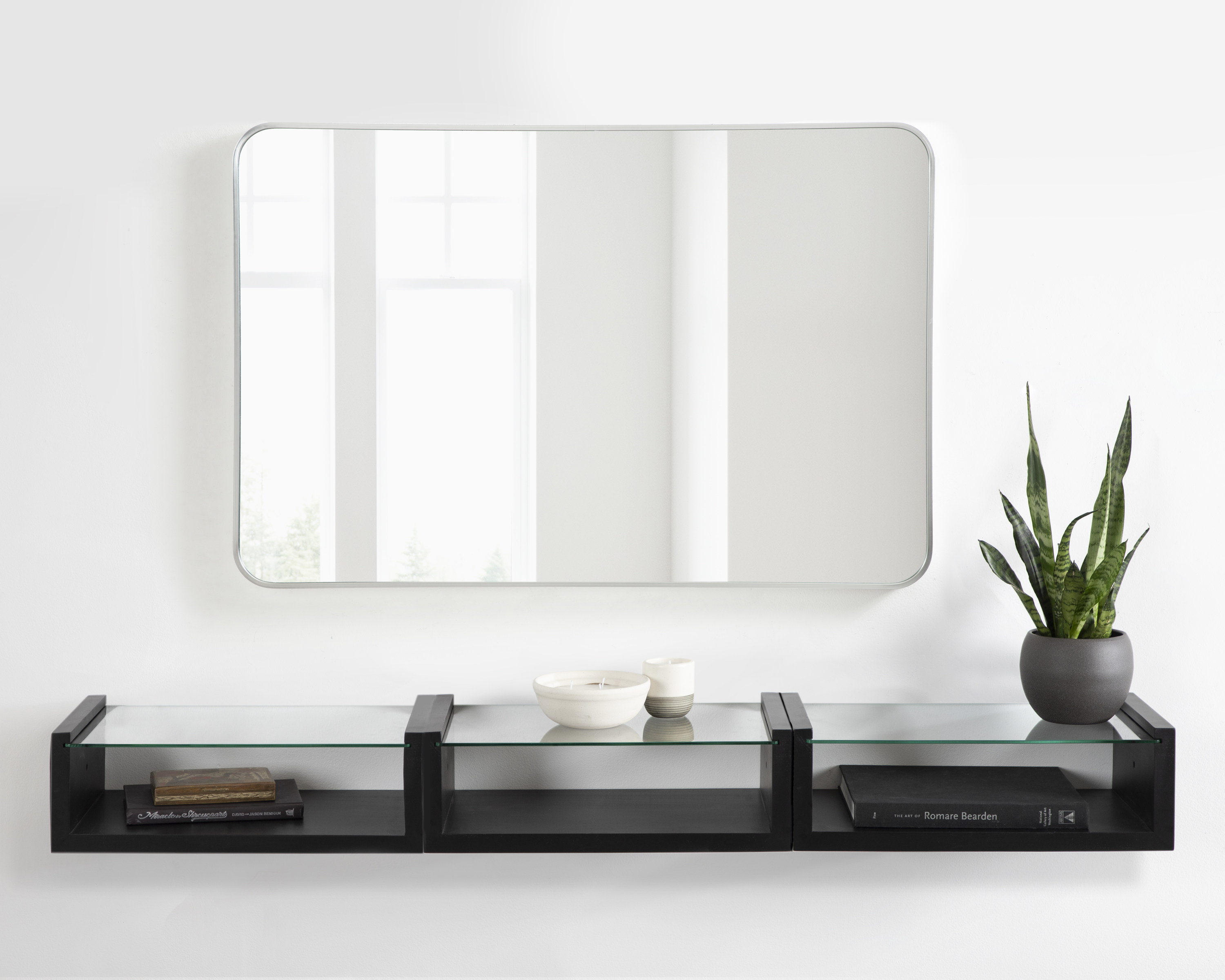 Wade Logan® Anacleta Radius Rectangle Framed Wall Mirror & Reviews ...