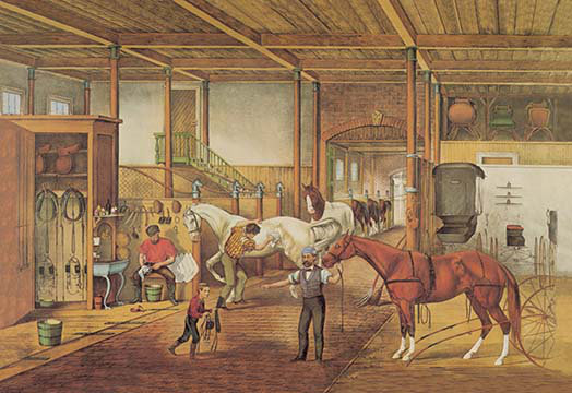 Buyenlarge 'Inside the Stable' Painting Print - Wayfair Canada