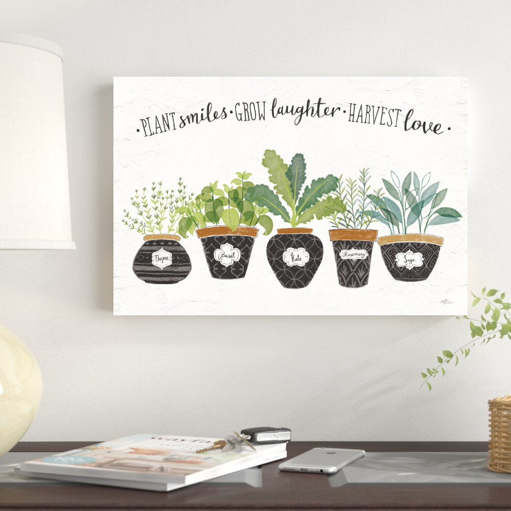 Gracie Oaks Fine Herbs I by Janelle Penner - Wrapped Canvas Painting ...