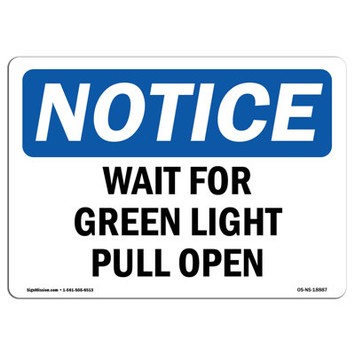 pull to open sign