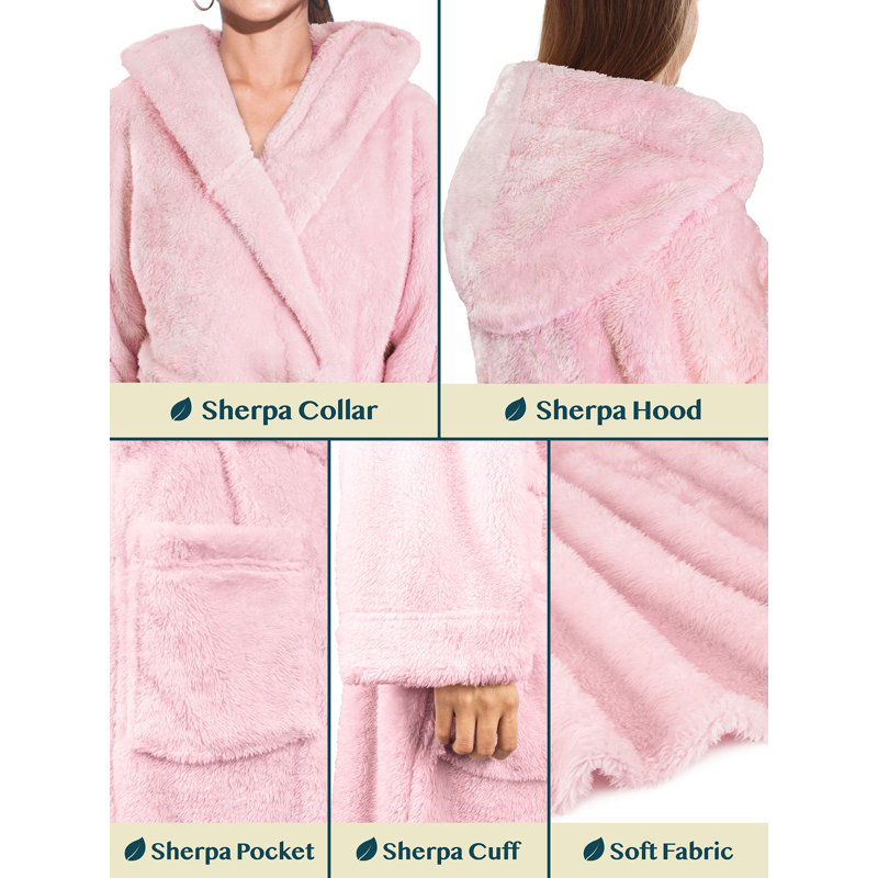 Pavilia 100% Premium Microfiber Polyester Fleece Fleece Mid-Calf ...