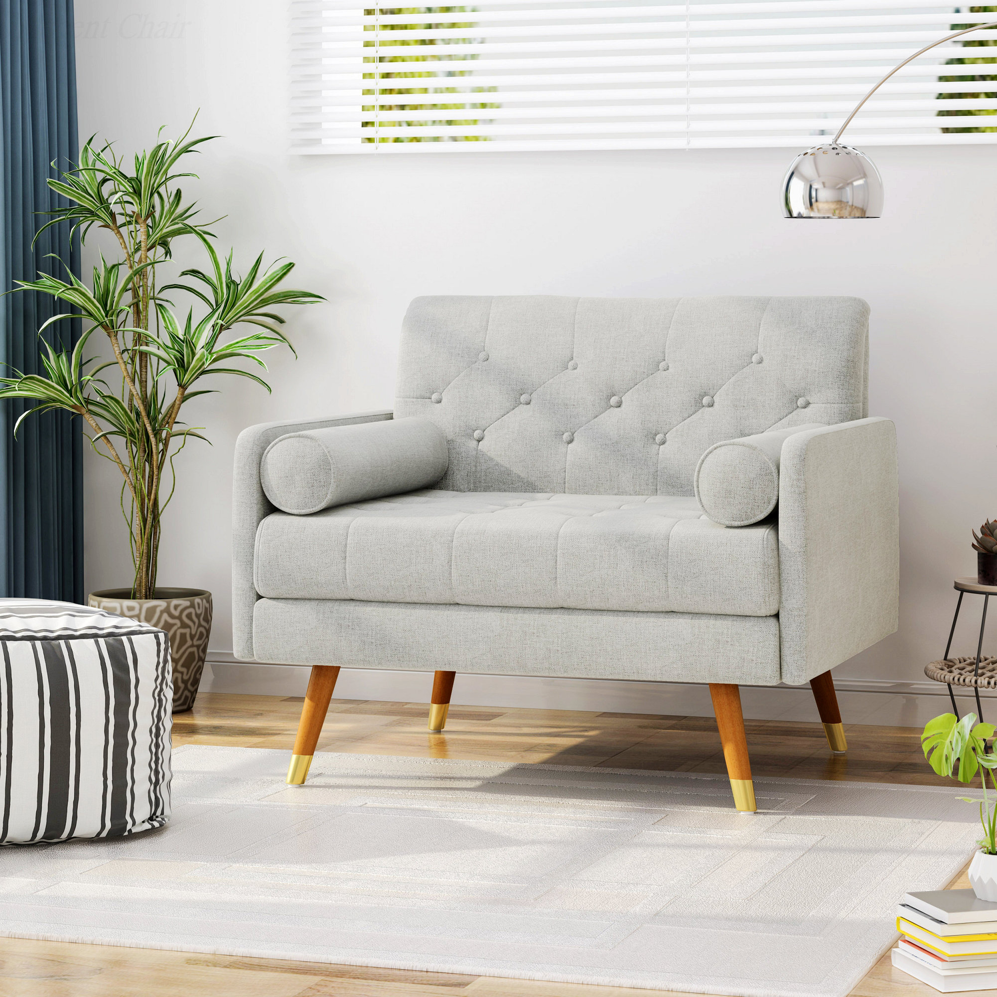 Red Barrel Studio Big Comfy Reading Chair, Club Chair, Living Room ...