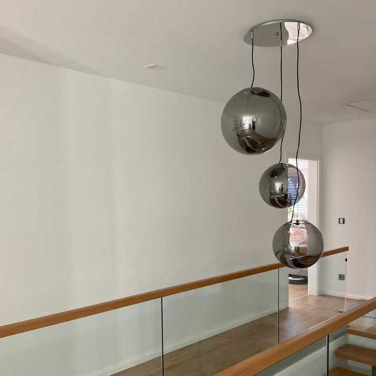 s.luce Sphere gallery light 3 or 5 flame modular canopy | Wayfair.co.uk