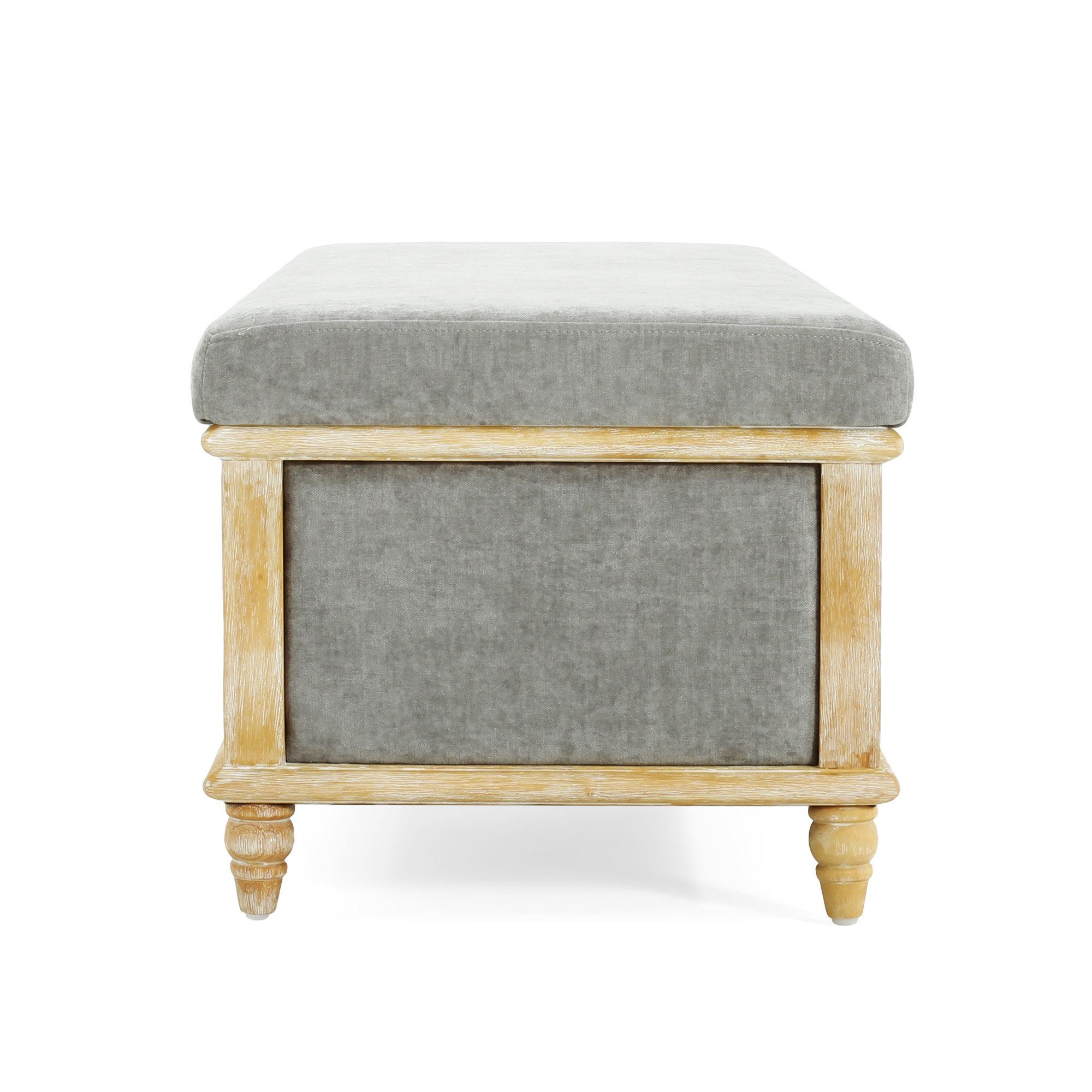 Latitude Run® Osgood Gray Storage Ottoman | Wayfair